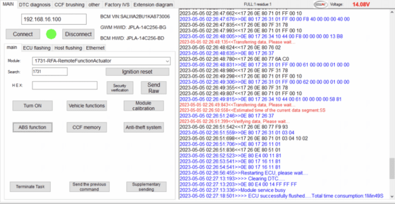 JET Master JLR Engineering Tool Diag Coding Programming MY 2017-2024