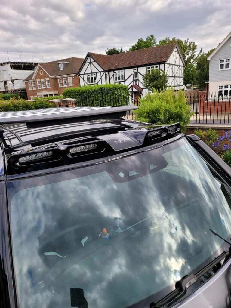Gloss Black Roof Light Pod Kit-V5 for Defender L663 - Jaguar Land Rover ...